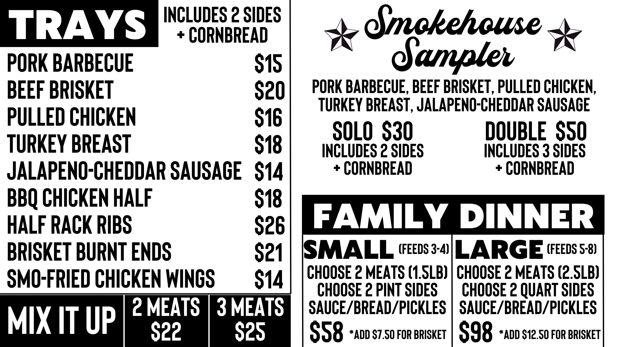 Menu — Old Colony Smokehouse