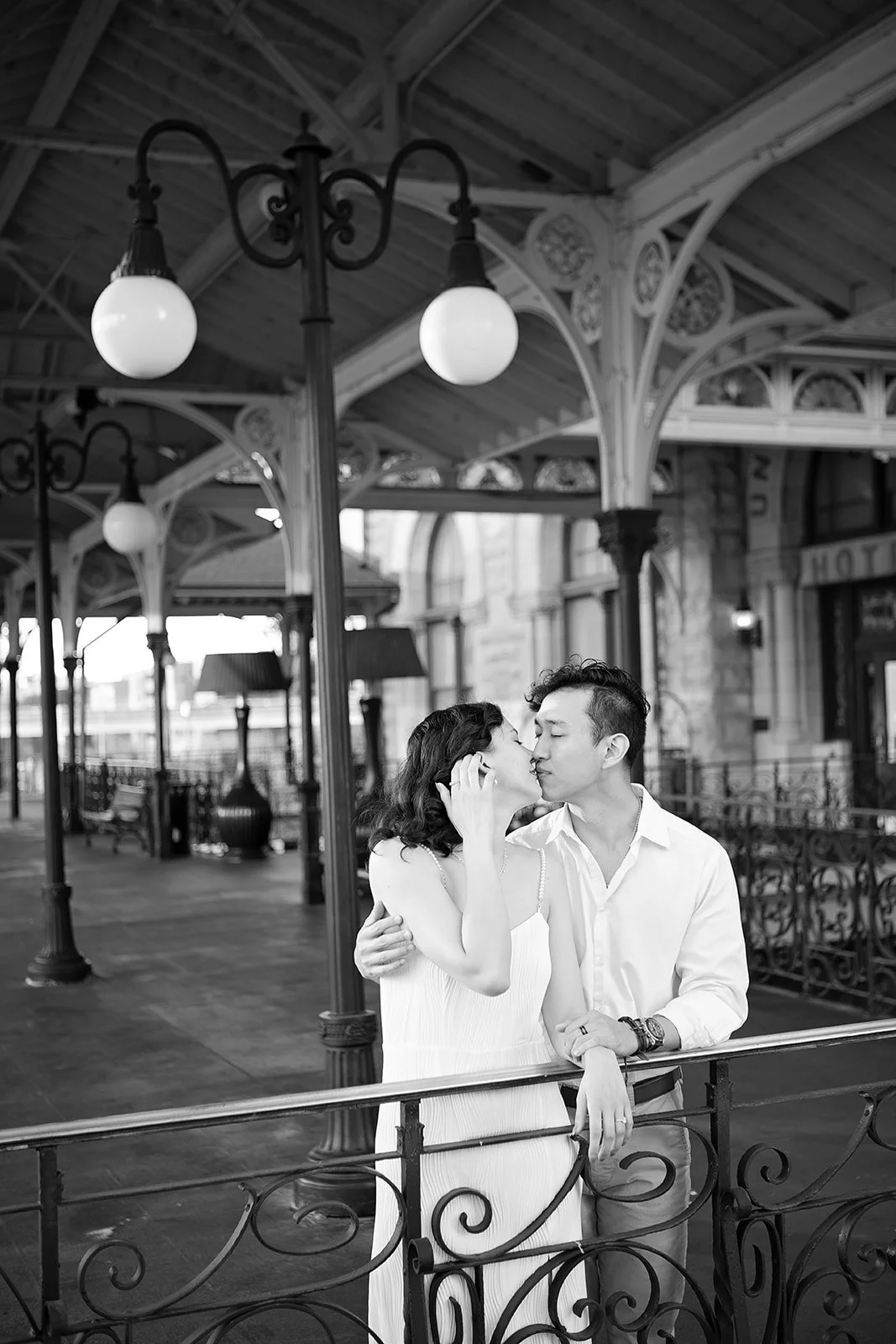 A romantic golden hour engagement session, at Union Station Hotel ...