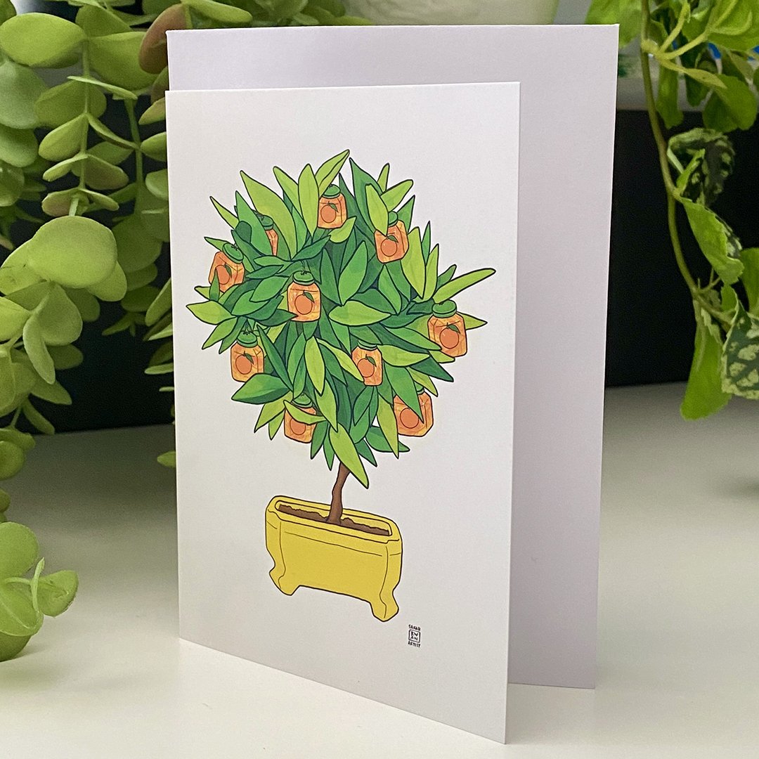 Marmalade Tree A6 Card — Sarah Kwan Artist
