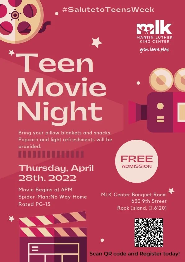Teen Movie Night | Martin Luther King Center | Youth & Community ...