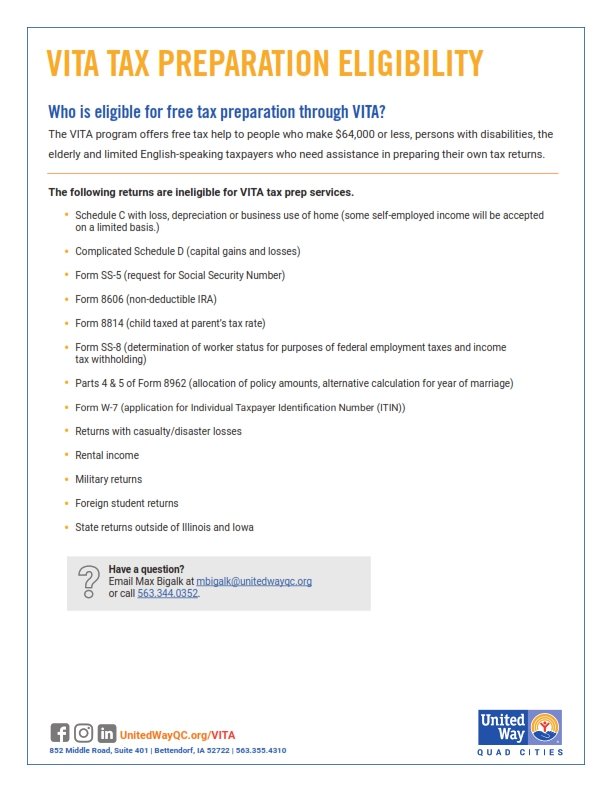 Volunteer Income Tax Assistance (VITA) Program | Martin Luther King ...