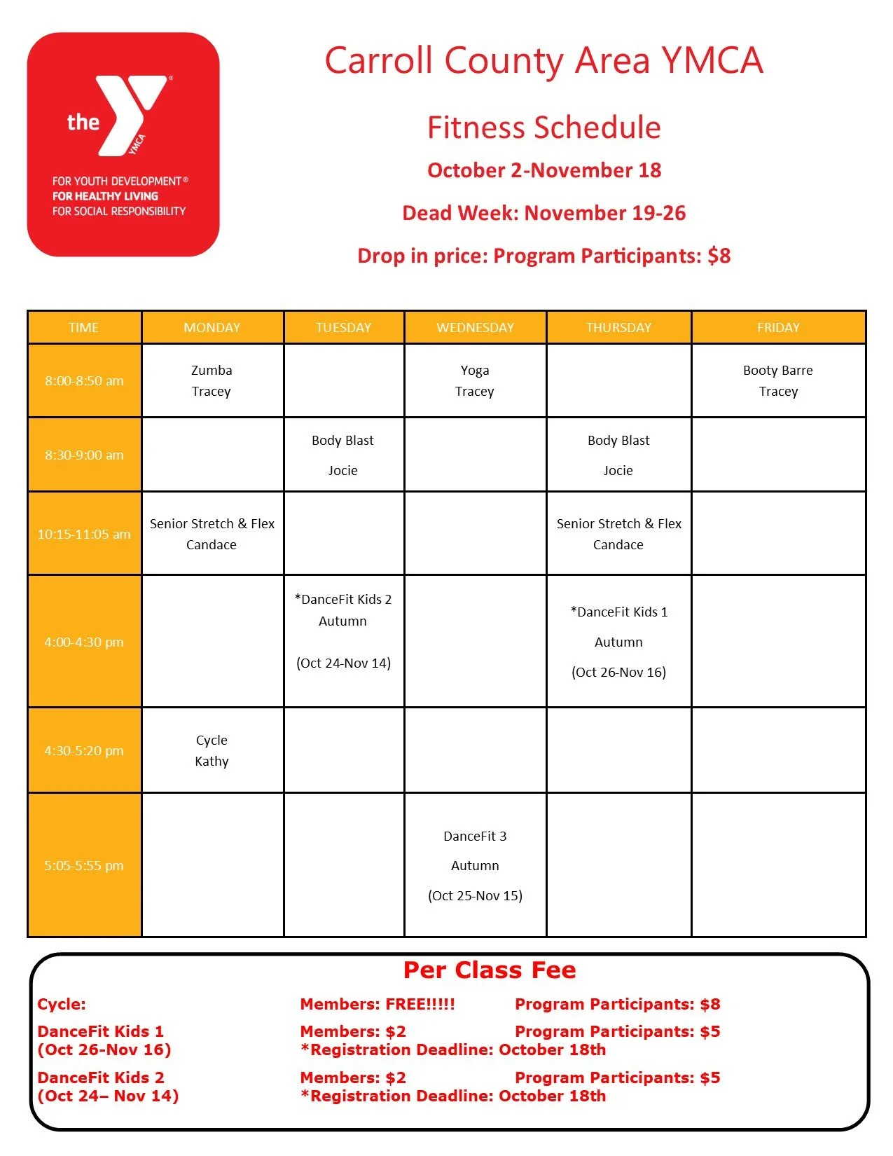 Fitness — Carroll County Area YMCA