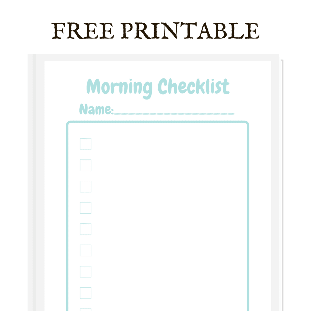 Empowering Kids with a Morning Checklist — Harvest Counseling ...