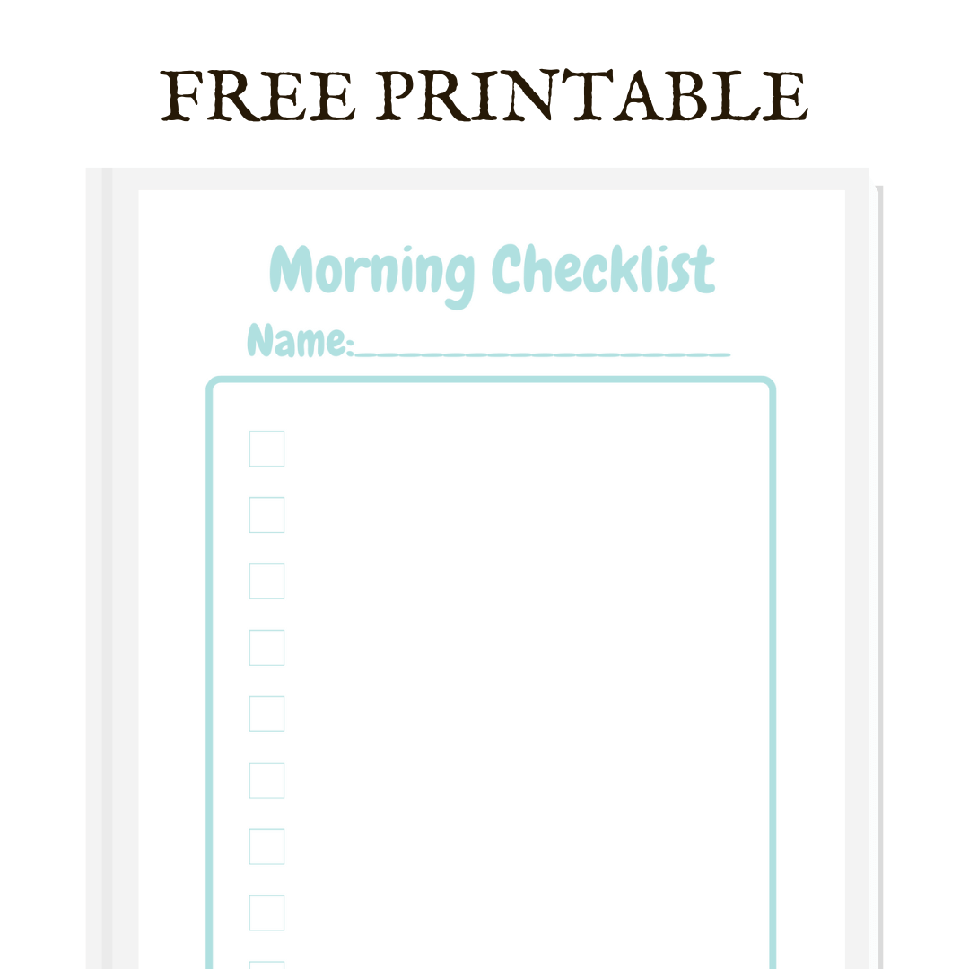 Empowering Kids with a Morning Checklist — Harvest Counseling ...