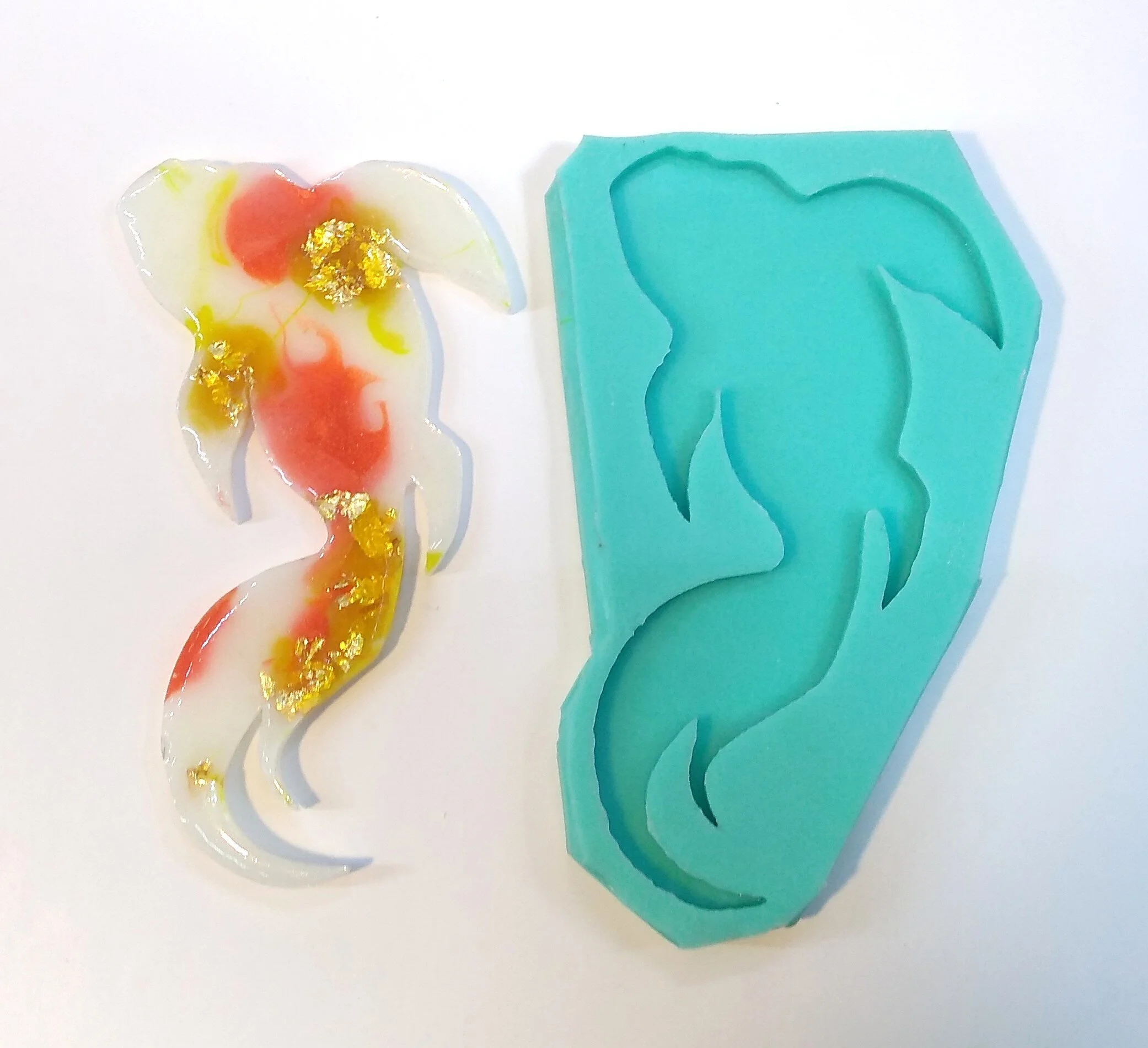 Koi Fish- Glossy Silicone Mold — J Emerald Studio
