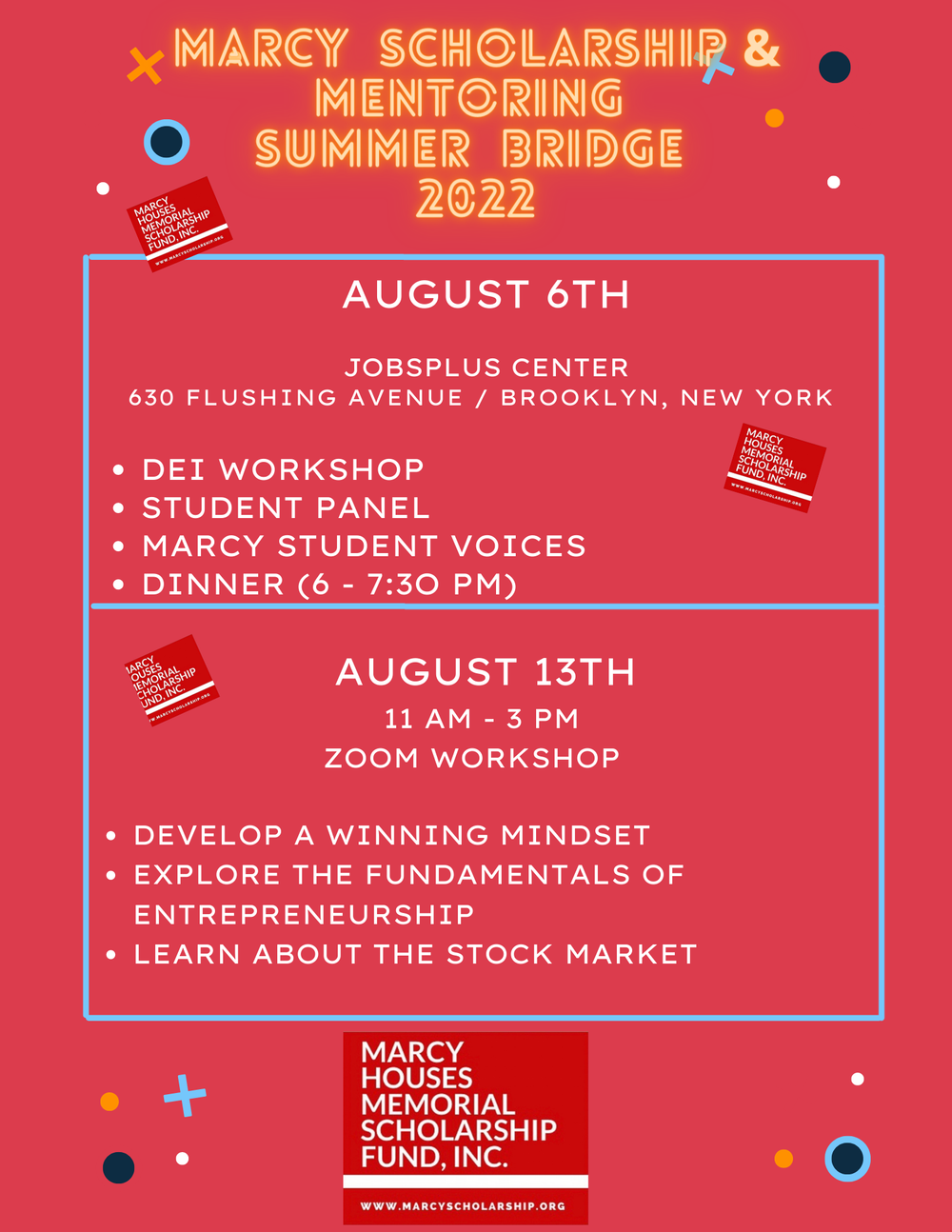 Events — Marcy Houses Memorial Scholarship Fund, Inc.