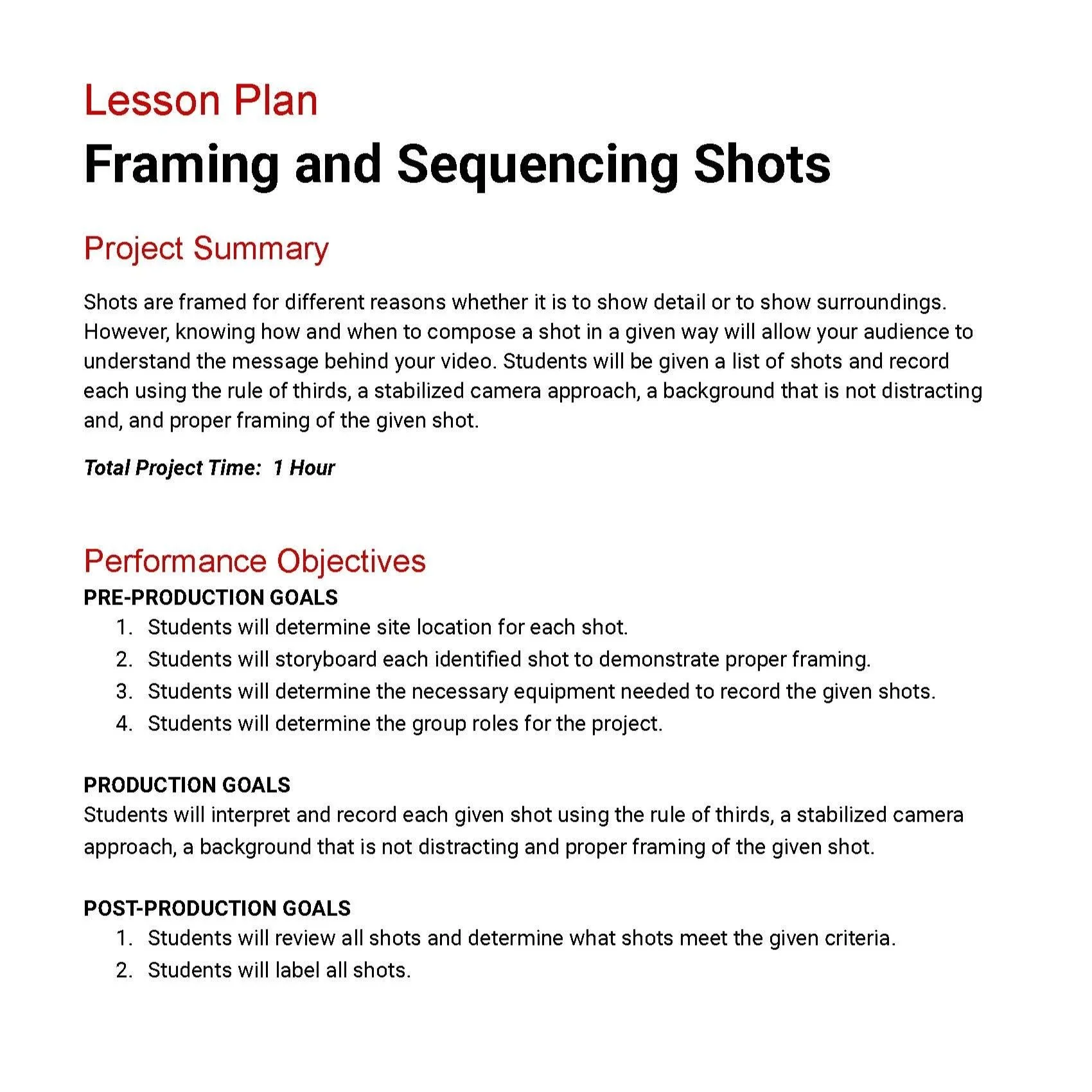 Curriculum — Student Television Network