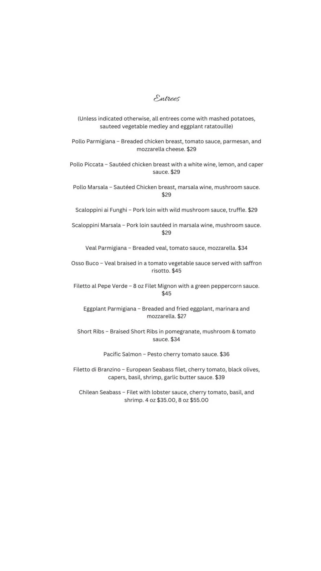 Lunch & Dinner — Eugenio