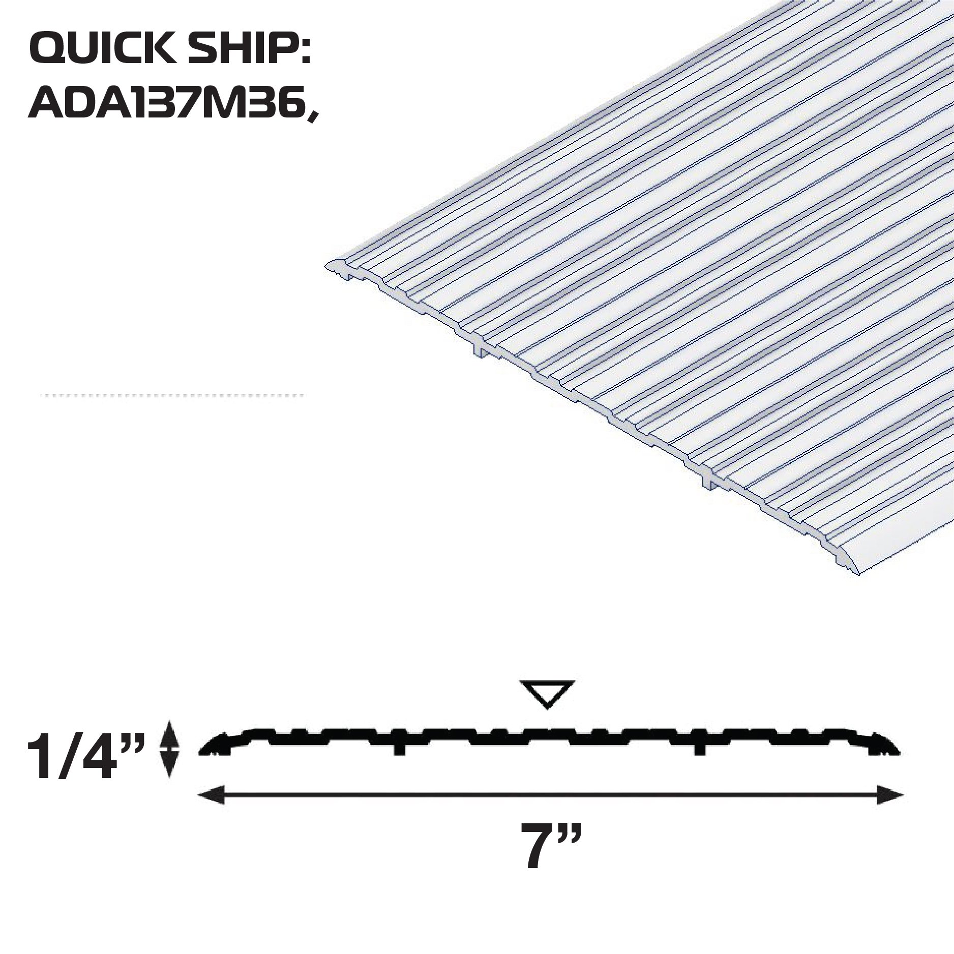 Thresholds - Multi Family ADA -Saddles — Merit Aluminum Products