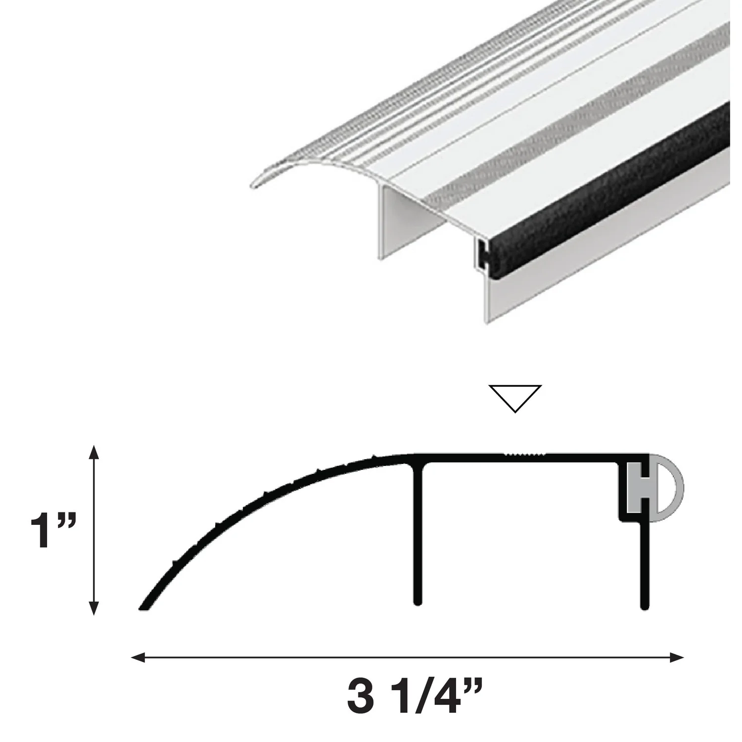 Thresholds - Residential Outswing Bump — Merit Aluminum Products