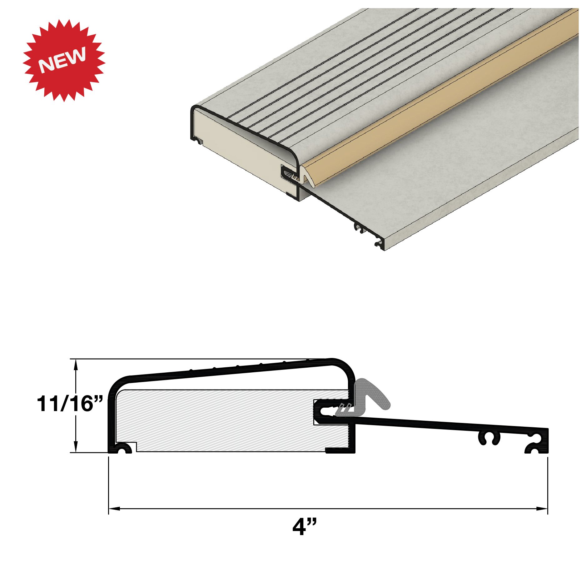 Thresholds - Residential Outswing Bump — Merit Aluminum Products