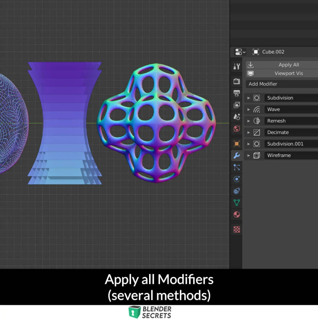 Apply All Modifiers — Blender Secrets Apply All Modifiers — Blender Secrets