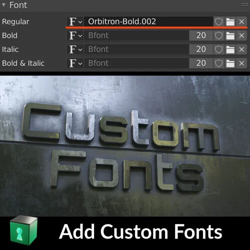 Installing Custom Fonts — 3D SECRETS (Blender Secrets)