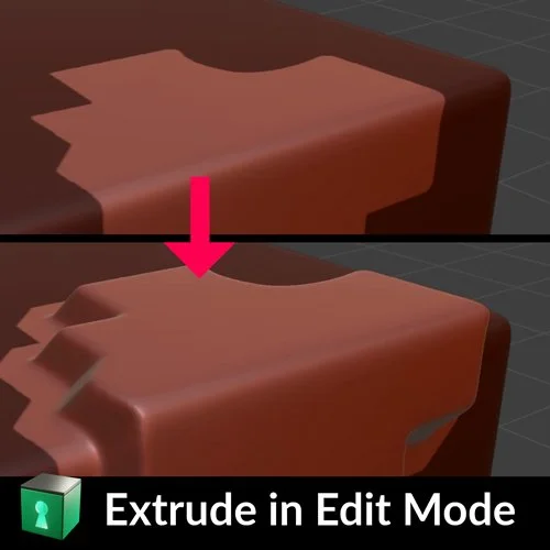 Extrude in Sculpt Mode — 3D SECRETS (Blender Secrets)