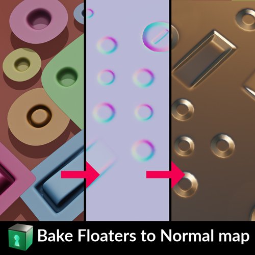 Bake Floaters to a Normal Map — 3D SECRETS (Blender Secrets)