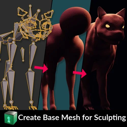Create a Sculpting base mesh with the Skinify add-on — BLENDER SECRETS