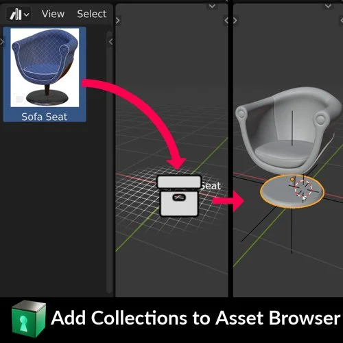 Two methods for adding Collections to the Asset Browser — 3D SECRETS (Blender Secrets)