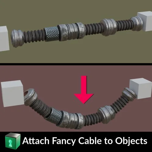 More Fancy looking Cable with Physics connected to objects — 3D SECRETS ...