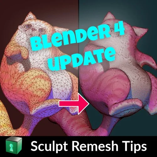 Sculpt Remesh tips for Blender 4 — 3D SECRETS (Blender Secrets)