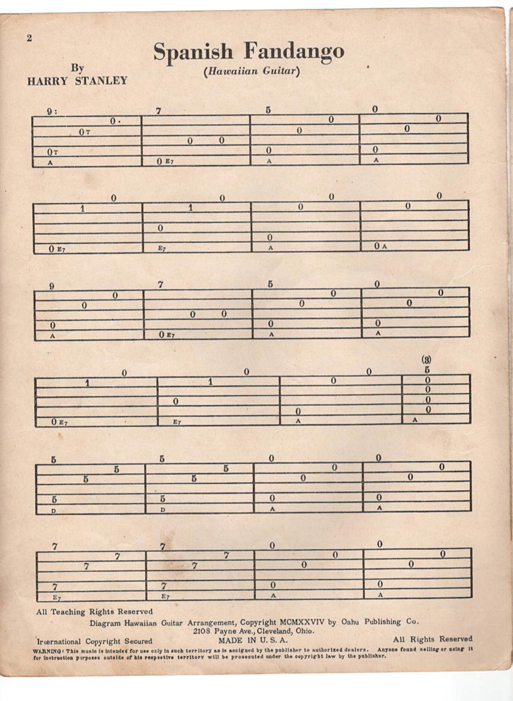 Spanish Fandango — Kealakai Center for Pacific Strings