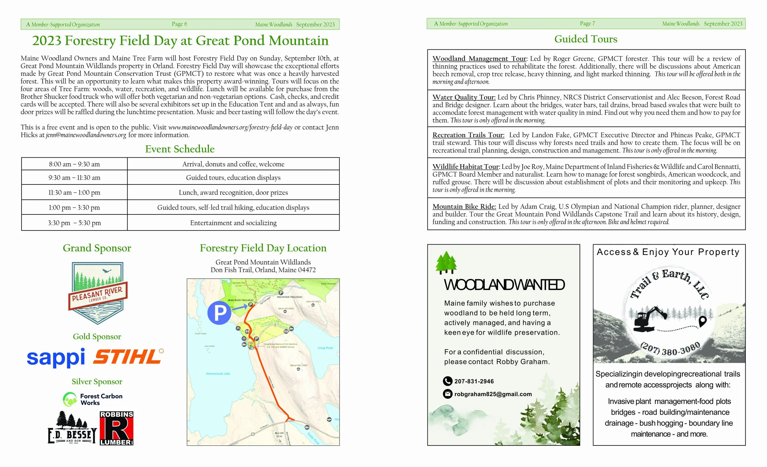 Forestry Field Day — Maine Woodland Owners