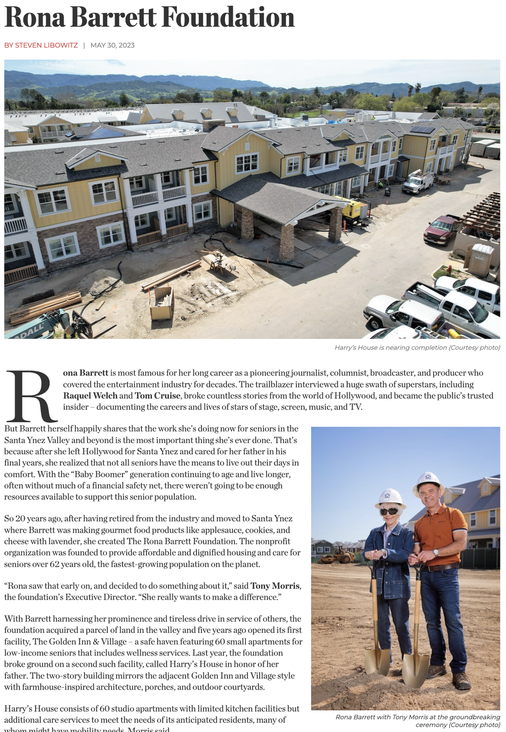 Rona Barrett Foundation — Rona Barrett Foundation