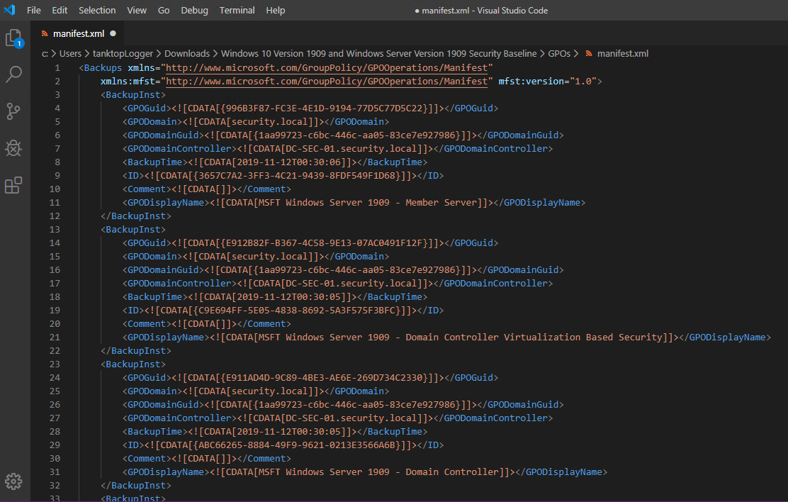 Using PowerShell to Map Security GPO IDs to Names — tanktopsecurity.com