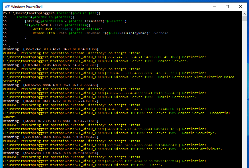 Using PowerShell to Map Security GPO IDs to Names — tanktopsecurity.com