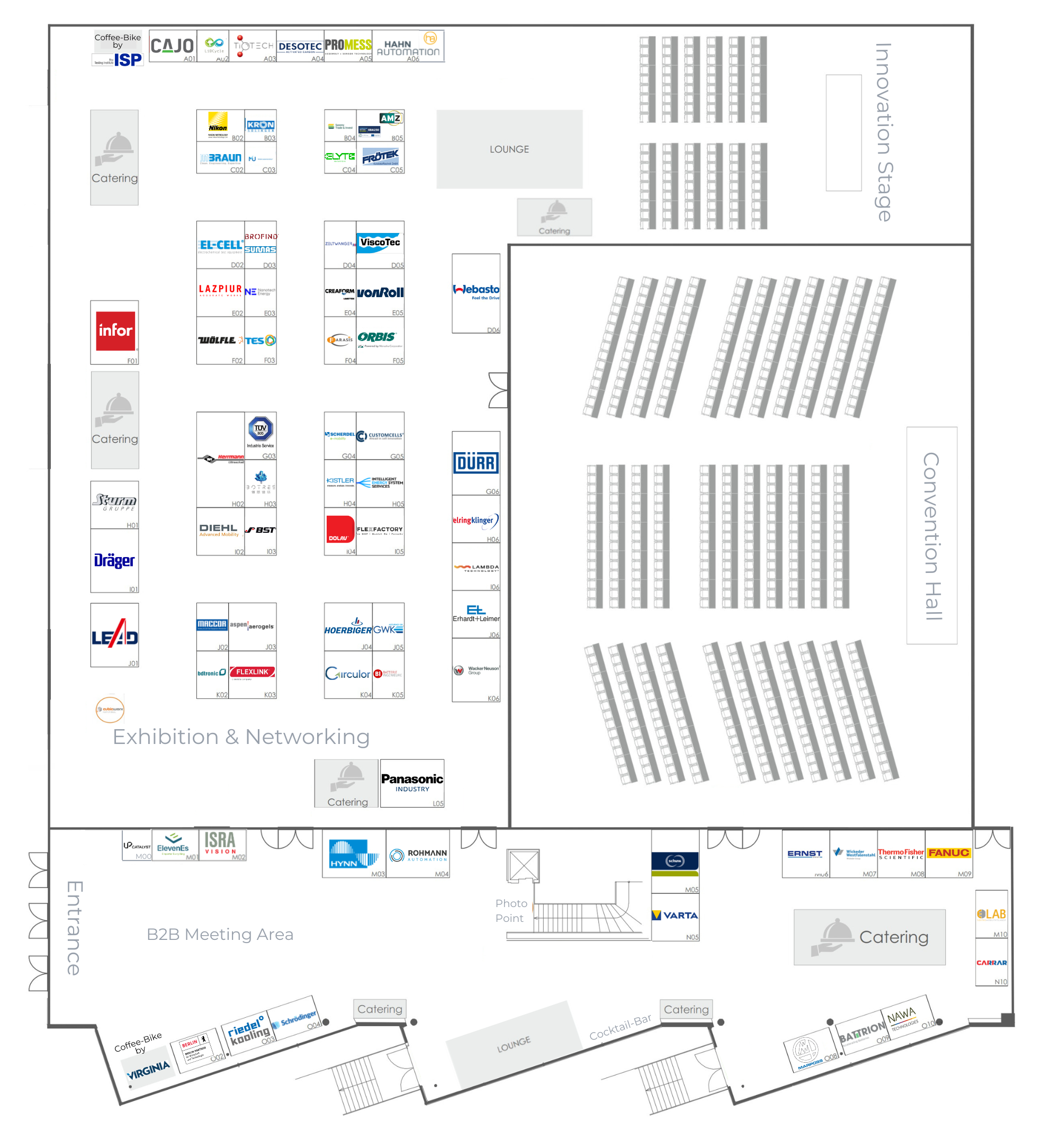 Floor Plan & Exhibitors — Future Battery Forum
