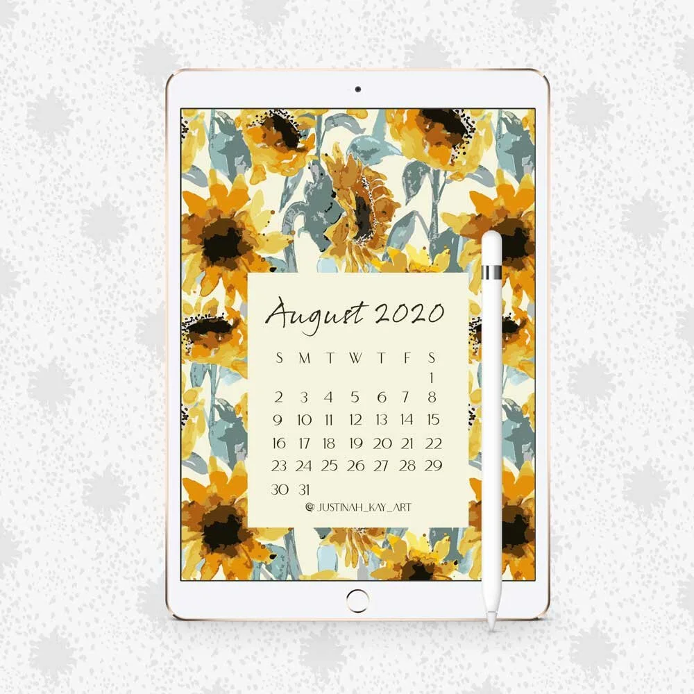 AUGUST 2020 FREE DESKTOP CALENDAR DOWNLOAD — Justinah Kay