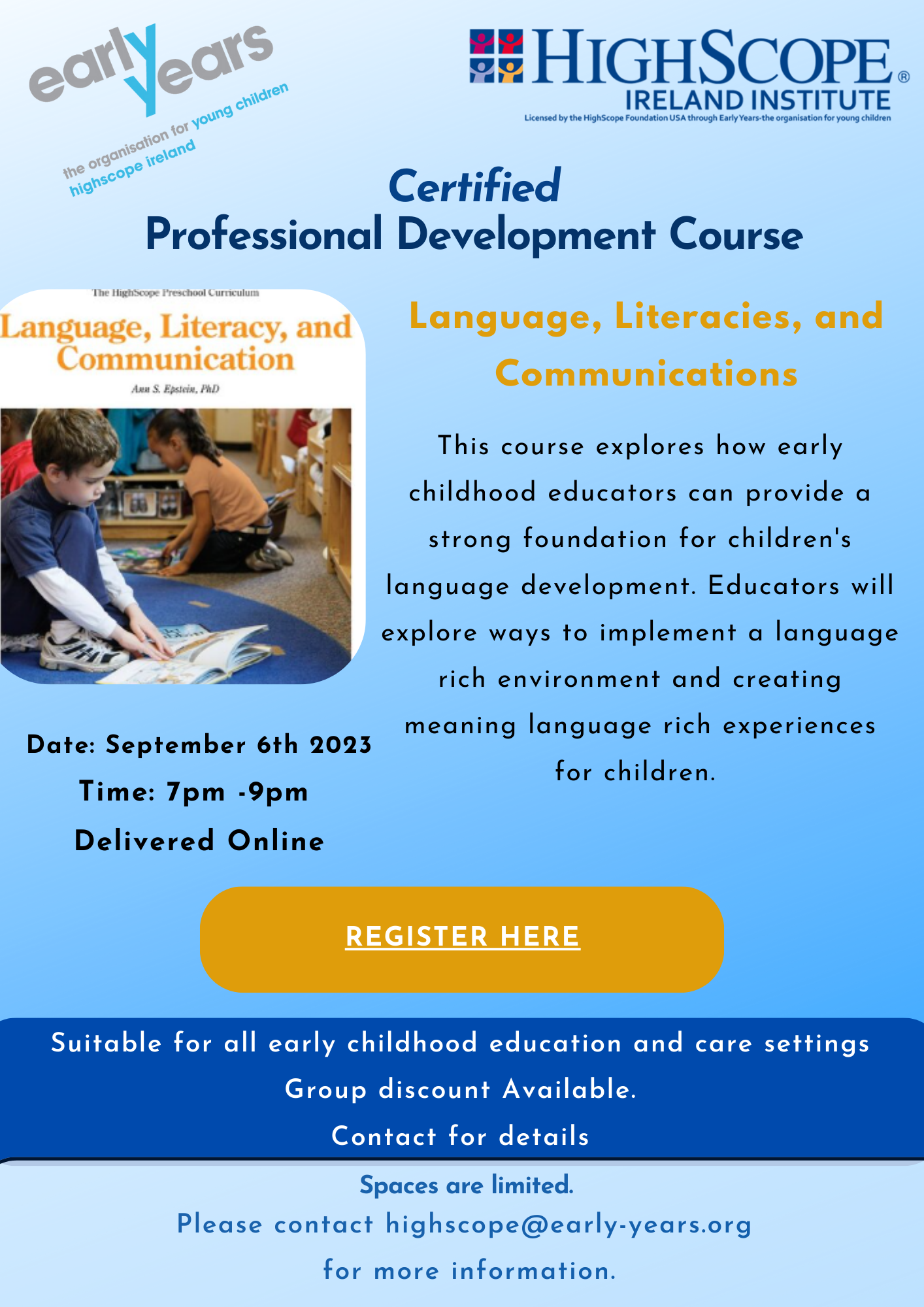 Highscope Training — Early Years - the organisation for young children