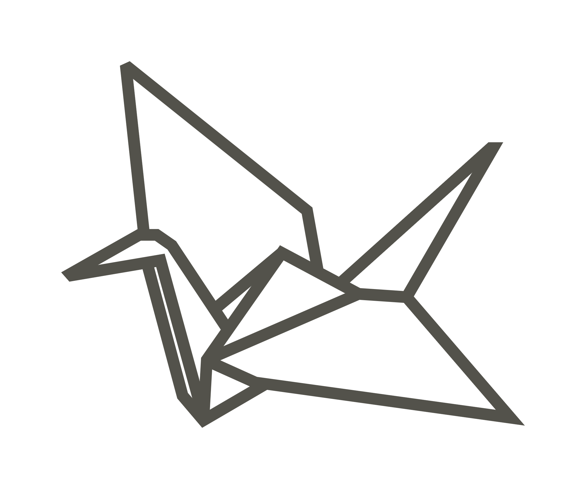 Transparent Paper Cranes Origami Paper Crane Stock Illustration