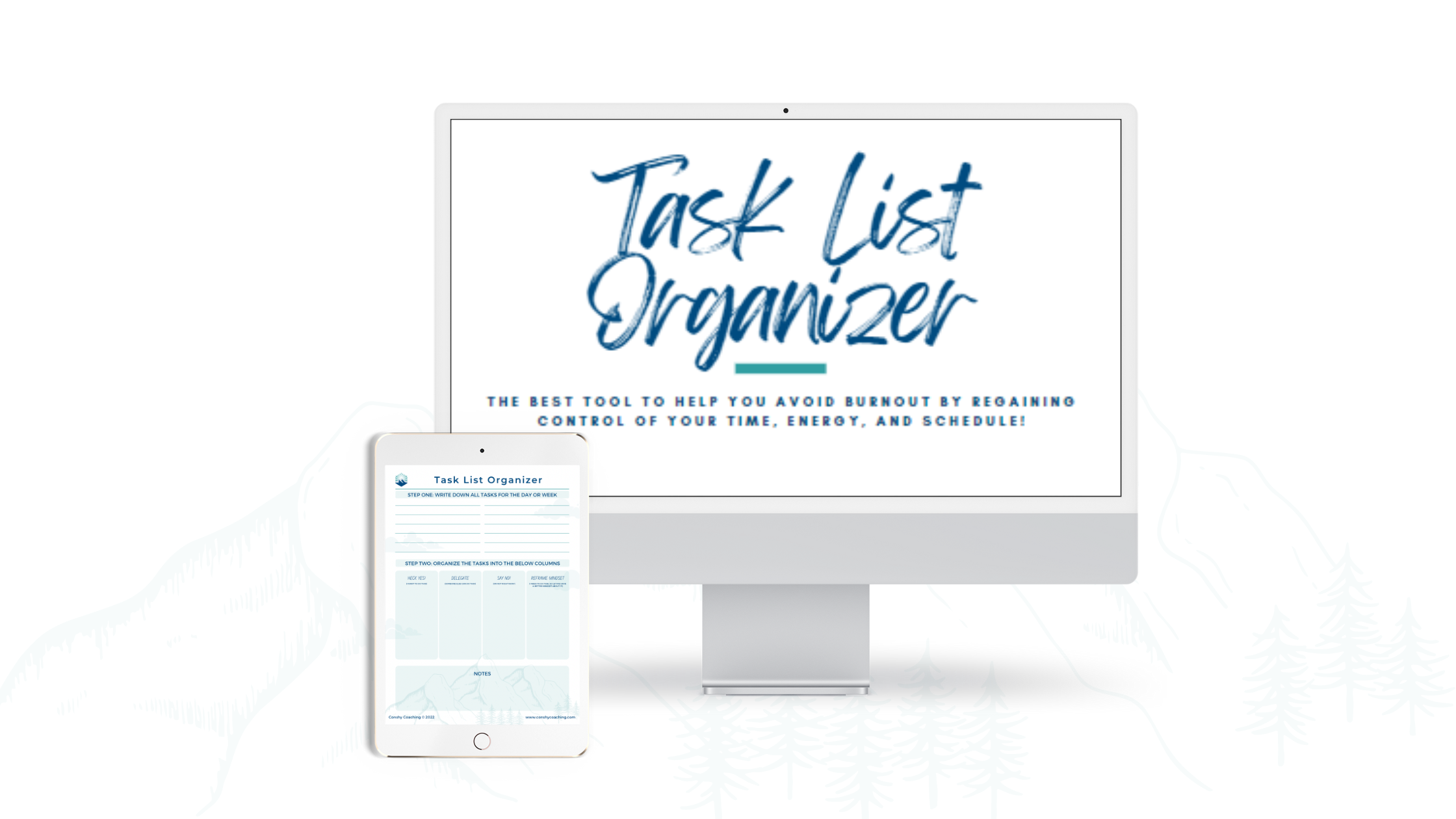 Free Task List Organizer — Conshy Coaching