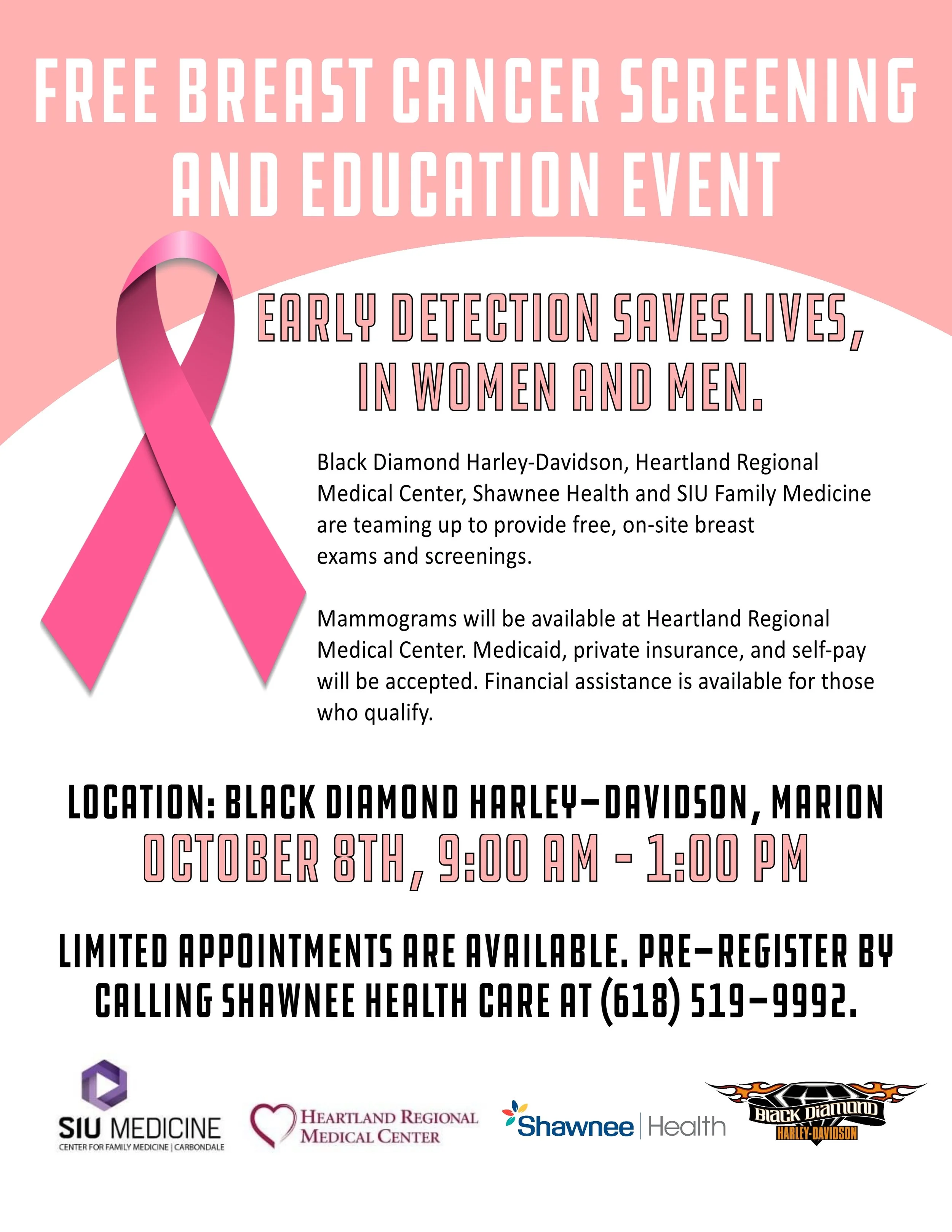 MARION:- Free Breast Cancer Screening and Education Event — Healthy ...