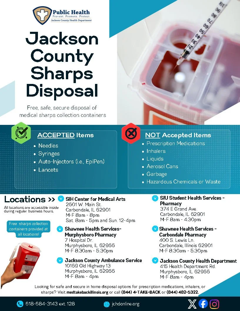 MURPHYSBORO: JACKSON COUNTY SHARPS DISPOSAL — Healthy Southern Illinois ...