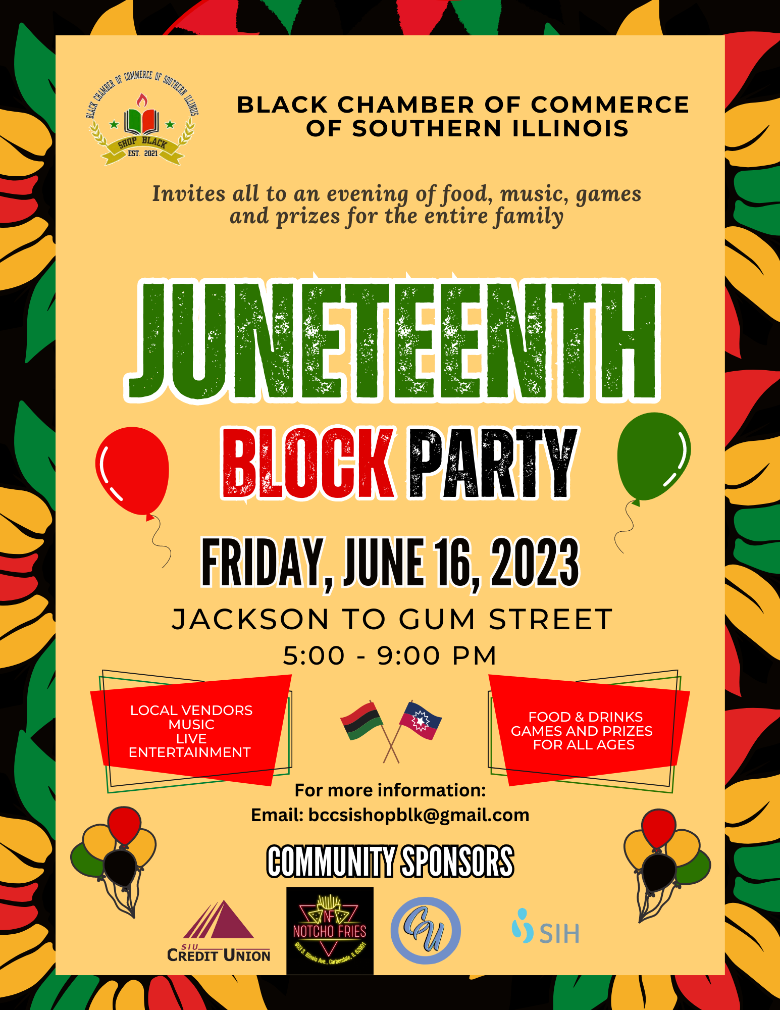 Carbondale:- Juneteenth Block Party — Healthy Southern Illinois Delta ...