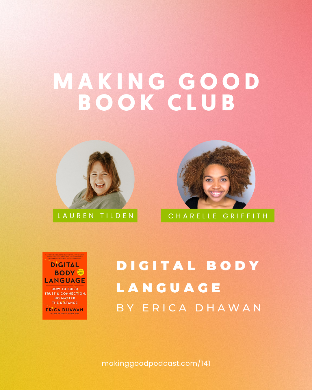 Making Good Book Club Digital Body Language By Erica Dhawan Making