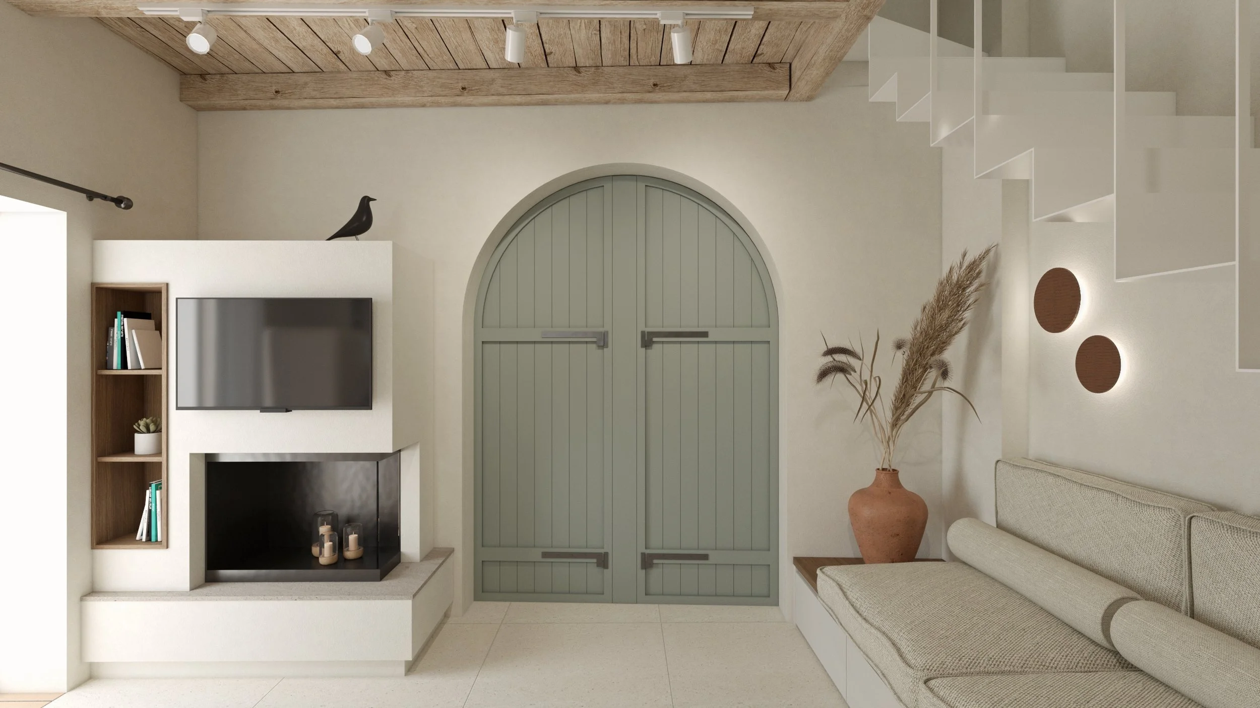 stone houses complex restoration in Kamara — alkisti roussou