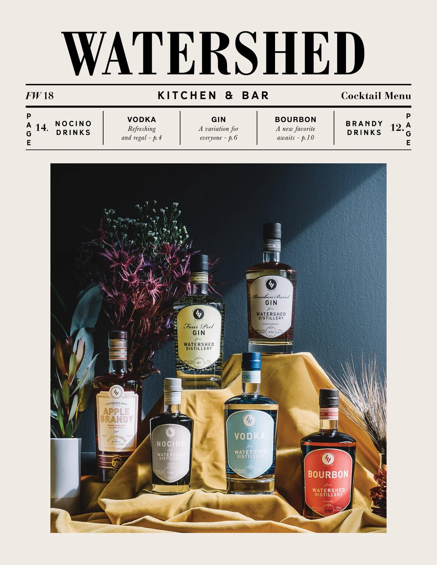 Blast From the Past Series: Fashion Menu | Watershed Distillery