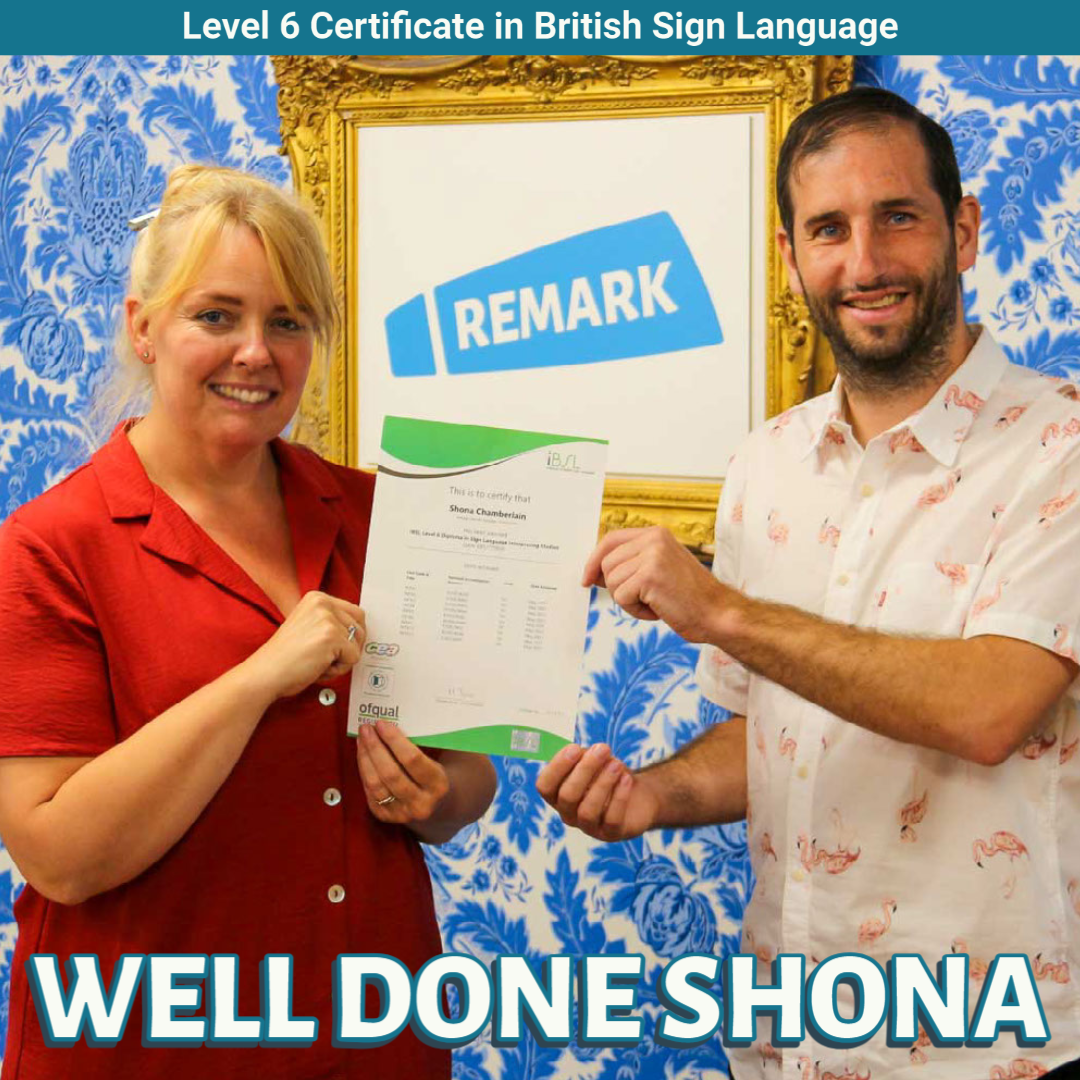Well Done Shona — Remark!