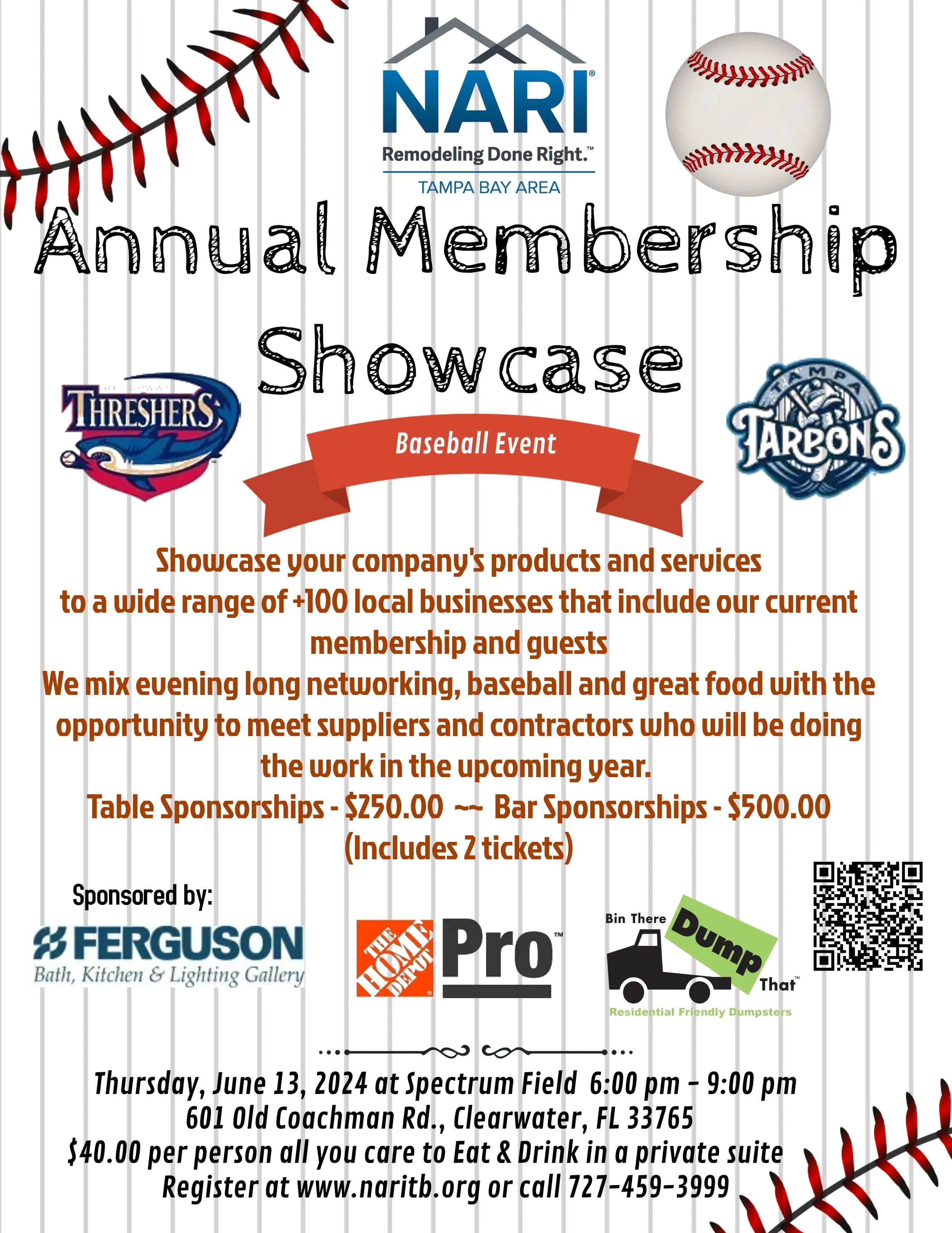2023 Membership Showcase at the Ballpark — Tampa Bay Chapter of the ...