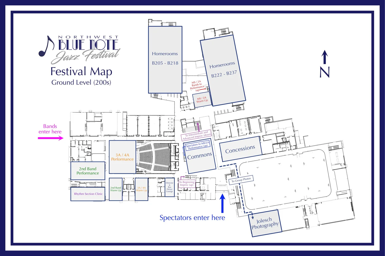 Jazz Festival Maps — Northwest Bands
