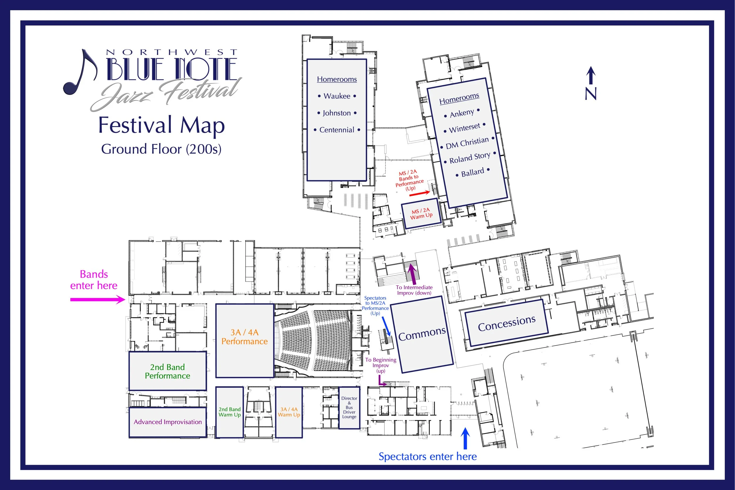 Jazz Festival Maps — Northwest Bands