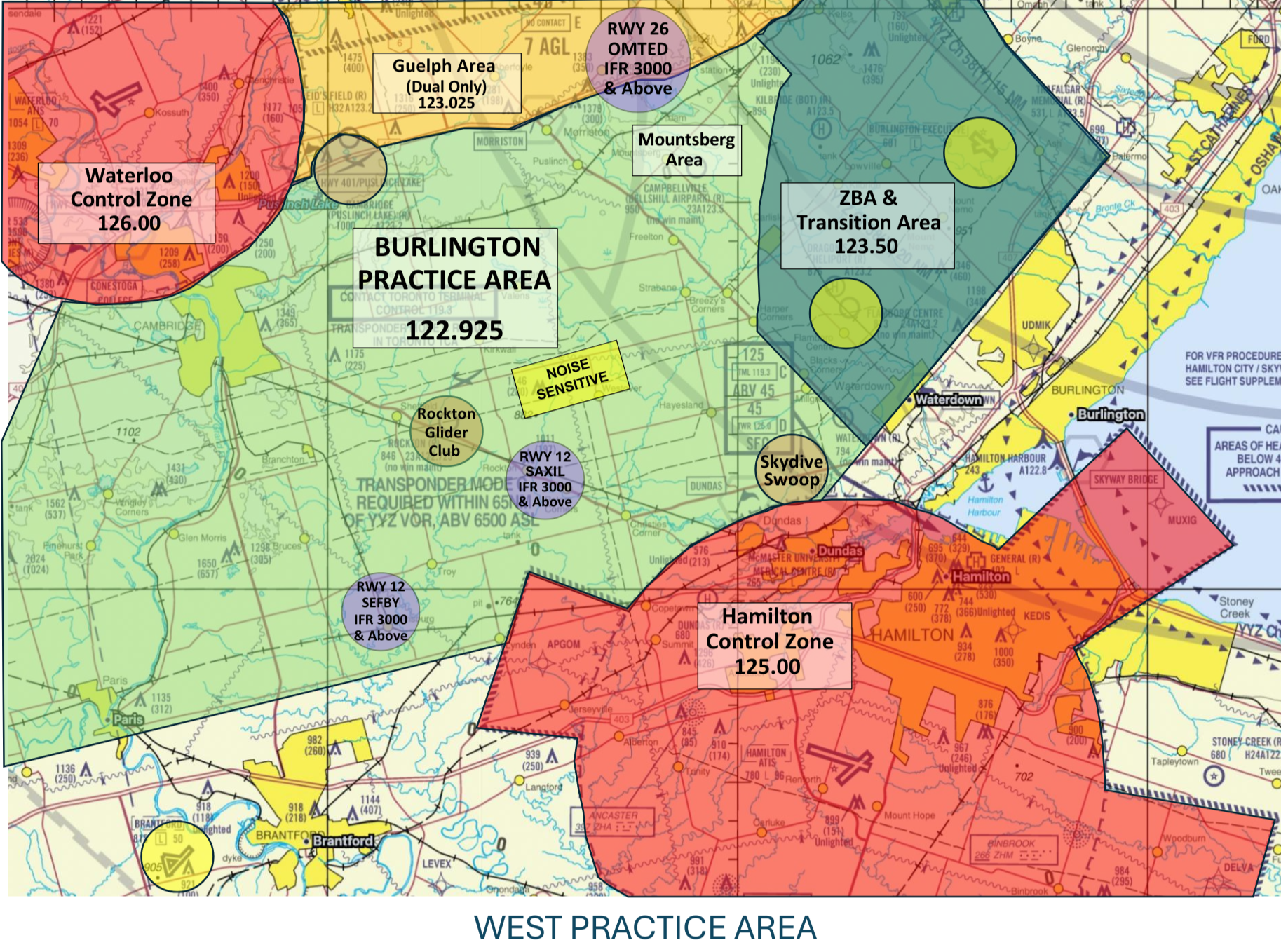 Burlington Practice Area Maps — Spectrum Airways