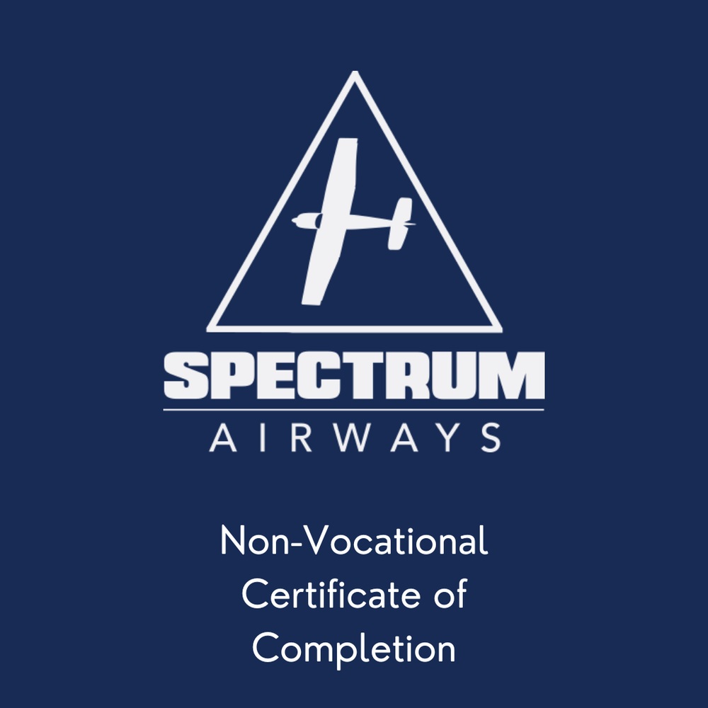 Certificate of Completion — Spectrum Airways