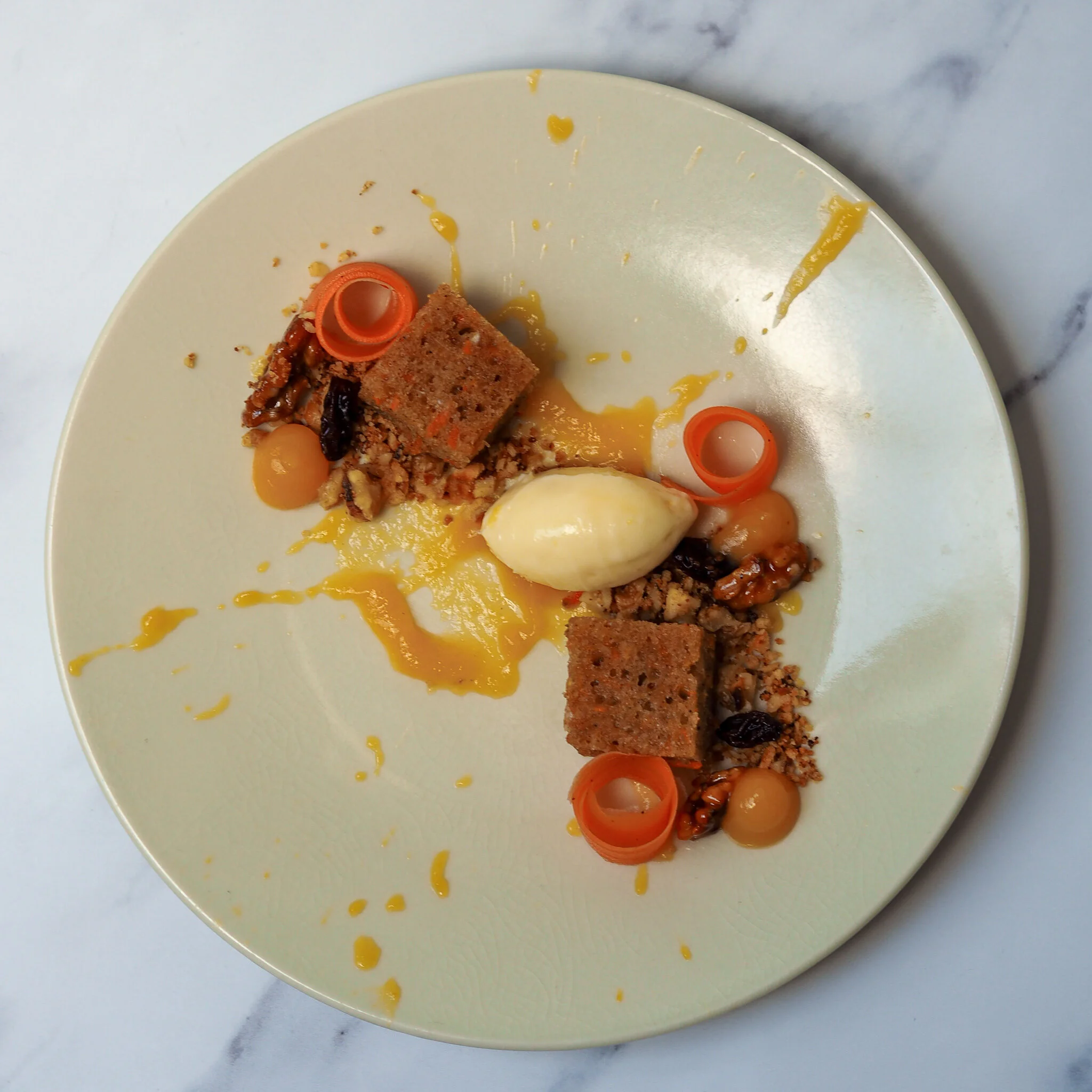 Carrot Cake Plated Dessert — Ilaria Marzullo