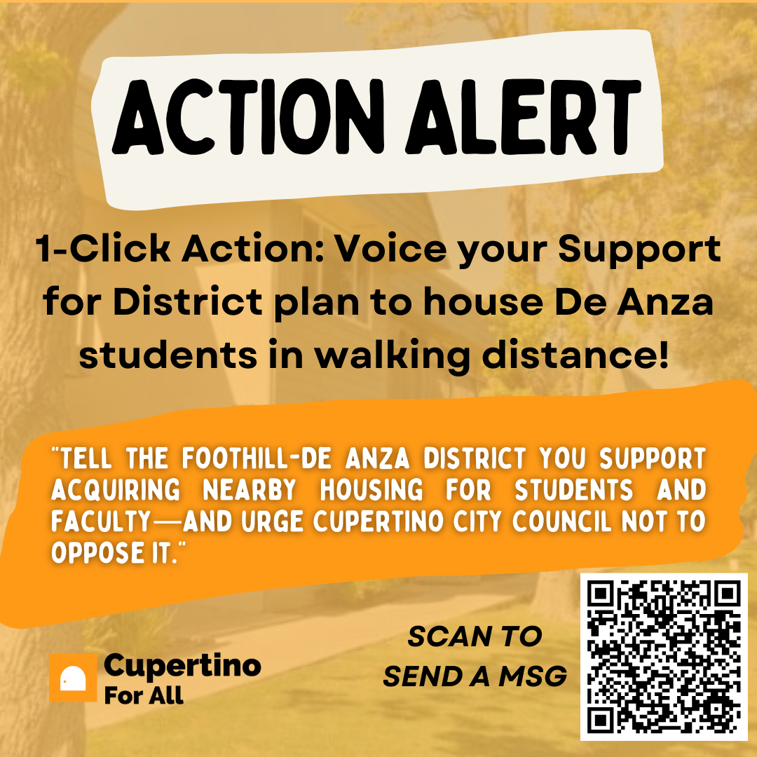 Support Student Housing Near De Anza College — Cupertino for All