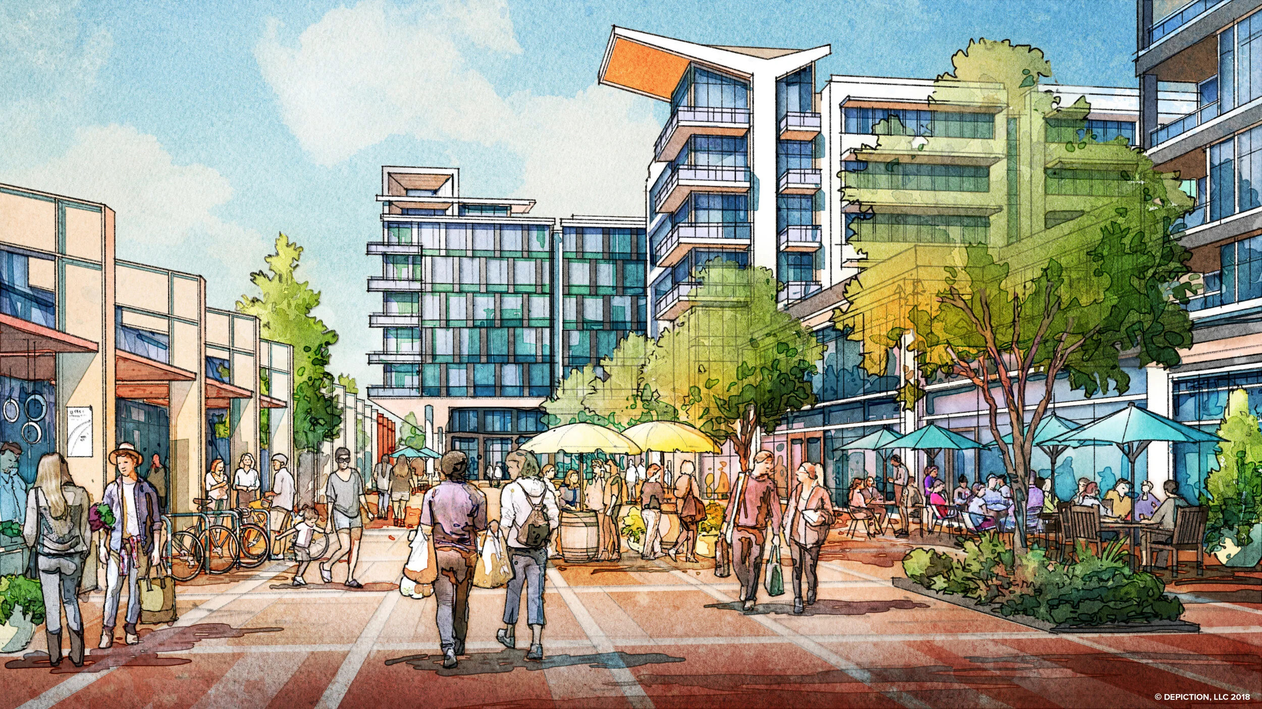 WATERCOLOR RENDERING — DEPICTION