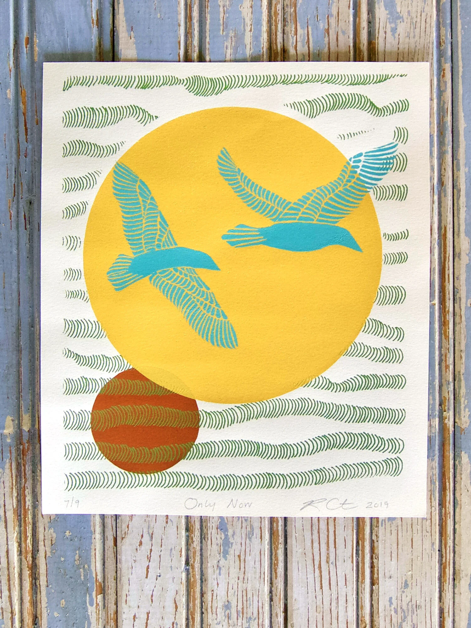 desert ravens original art print — Rosie Carter art and hand printing