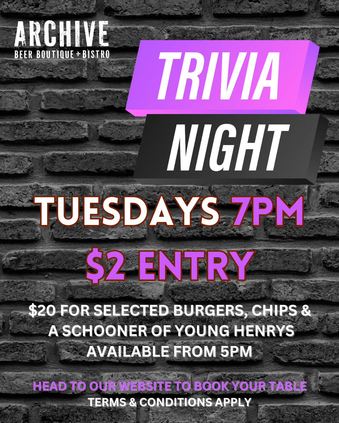 What's On — Archive Beer Boutique